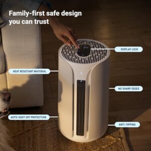 BLUEAIR ComfortPure Most Powerful 3-in-1 Air Purifier: Cooling, Heating, Purifying –HEPASilent Cleaner for Home, Pets, Allergies, Dust, Smoke, Odor – Covers 840 sqft in 60 Minutes – All season comfort