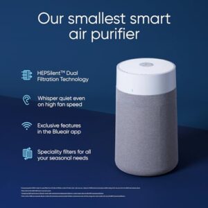 BLUEAIR Air Purifiers for Small Rooms, Bedroom, Home, Cleans 926 sqft in one hour, HEPASilent Air Cleaner for Pets, Allergens, Virus, Dust, Mold, Smoke - Blue Pure 511i Max