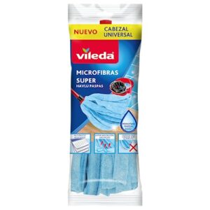 vileda microfibre mop strips, universal head, blue, talla unica