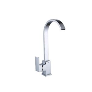 tshh square kitchen sink faucet single handle one hole mixer tap kitchen bath faucet,polished chrome,fc1027