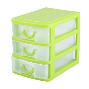 mxtech 3 layers convenient drawer storage organizer, storage box(3 layers of green)