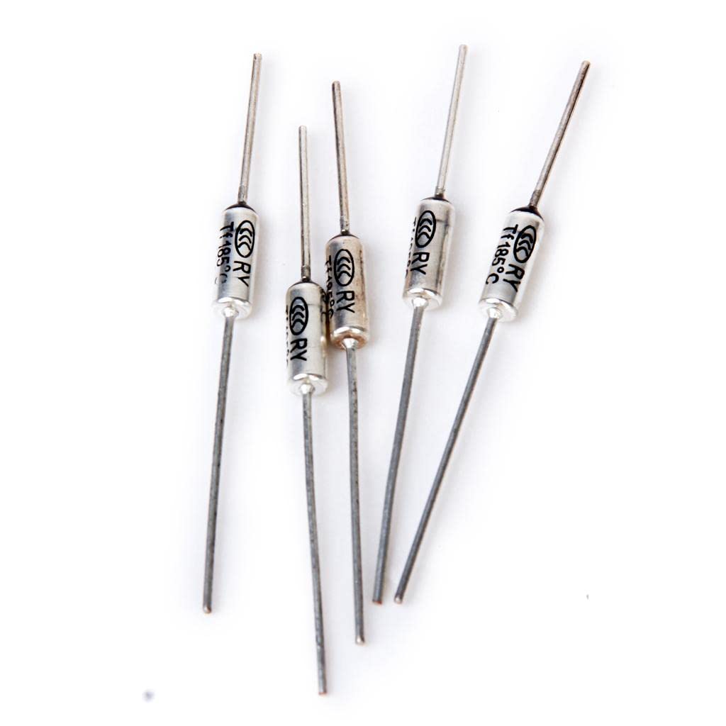 B Blesiya 5pcs 250V 10A 185℃ Electric Rice Cooker Temperature Fuse, Thermal Fuse