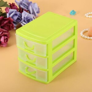 Mxtech 3 Layers Convenient Drawer Storage Organizer, Storage Box(3 Layers of Green)