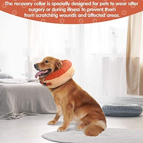 BINGPET Dog Inflatable Cone Collar, Soft Cone Collar for Dogs Cats, Washable Protective Recovery Collar for Large Medium Small Dogs, Adjustable Pet Recovery Cone After Surgery