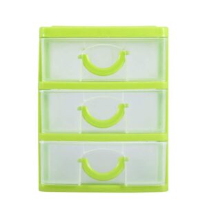 Mxtech 3 Layers Convenient Drawer Storage Organizer, Storage Box(3 Layers of Green)