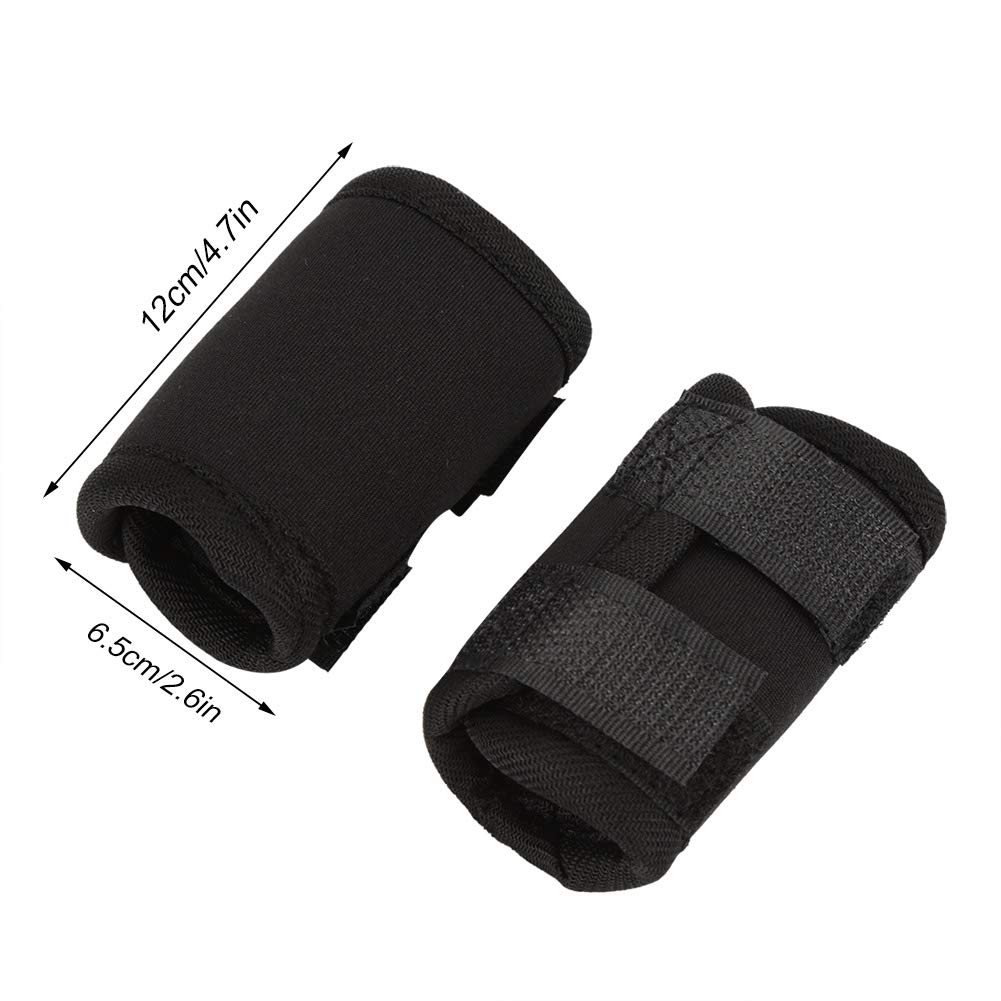 Zerodis 1 Pair Dog Front Leg Wrist Guard, Leg Brace Kneepad Carpal Support oint Brace Elbow Protector Warp for Pet Dog with Arthritis Injuries Black(S)