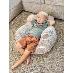 Cuddo Buddies Sloth Toddler Chair Plush Character Kids Chair Comfy Pillow Chair for Boys and Girls, 19 in x 20 in x 16 in