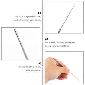 Baluue 8pcs Dissection Needle Stainless Steel Single End Probe Lab Bio Experiment Dissection Tools for Medical Students and Veterinary