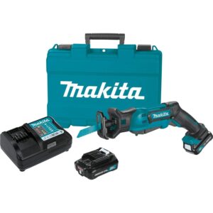 makita rj03r1 12v max cxt lithium-ion cordless recipro saw kit (renewed)