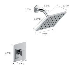 Design House 594499 Karsen II Shower Trim with Valve, Polished Chrome