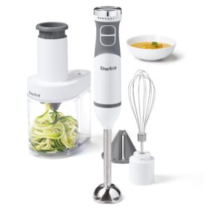 starfrit 024221-002-0000 250-watt 4-in-1 hand blender small kitchen appliance, regular sized, white