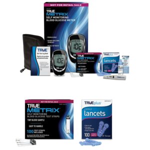 true metrix® starter kit with true metrix® test strip and trueplus® lancet bundle