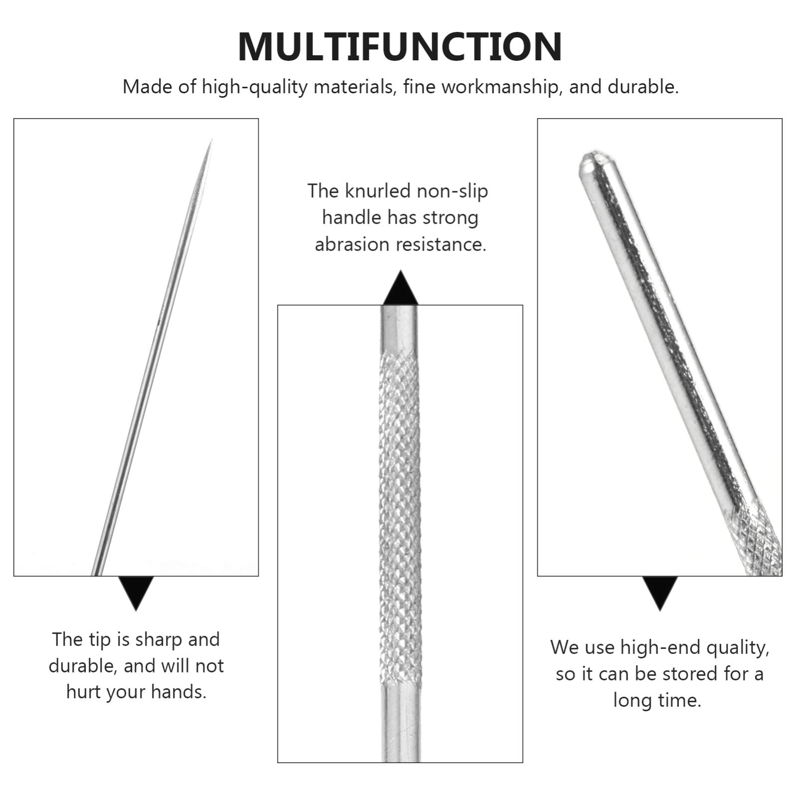 Baluue 8pcs Dissection Needle Stainless Steel Single End Probe Lab Bio Experiment Dissection Tools for Medical Students and Veterinary