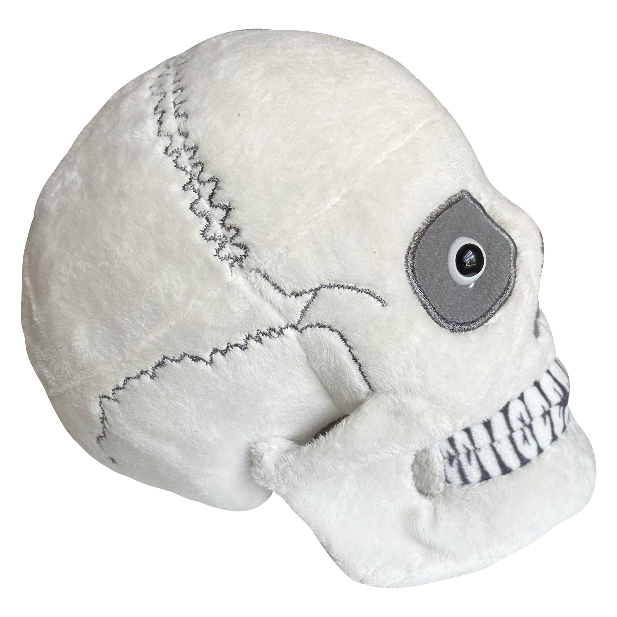 GIANTmicrobes Skull Plush, Skull Stuffed Animal, Anatomical Skull Gift, Halloween Skull Decor, Anatomy Skull, Human Skull Model Plushie, Skull Anatomy Model, Skull Pillow, Skull Toy, Sugar Skull