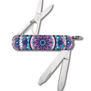 Victorinox Classic SD 7 Function Purple Mandala Limited Edition Pocket Knife