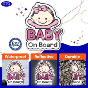 GEEKBEAR Baby on Board Car Sticker - Character Design, Reflective, Weather-Resistant (05. Prince)