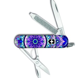 Victorinox Classic SD 7 Function Purple Mandala Limited Edition Pocket Knife