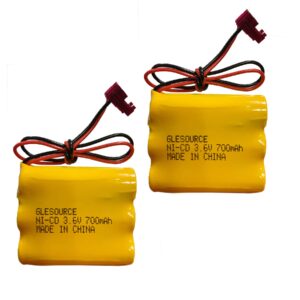 glesource 3.6v 700mah ni-cd battery pack replacement for sure-lites 026-148 026148 exit sign emergency light sl-026148 sl-026-148 sl026148(2 pack)