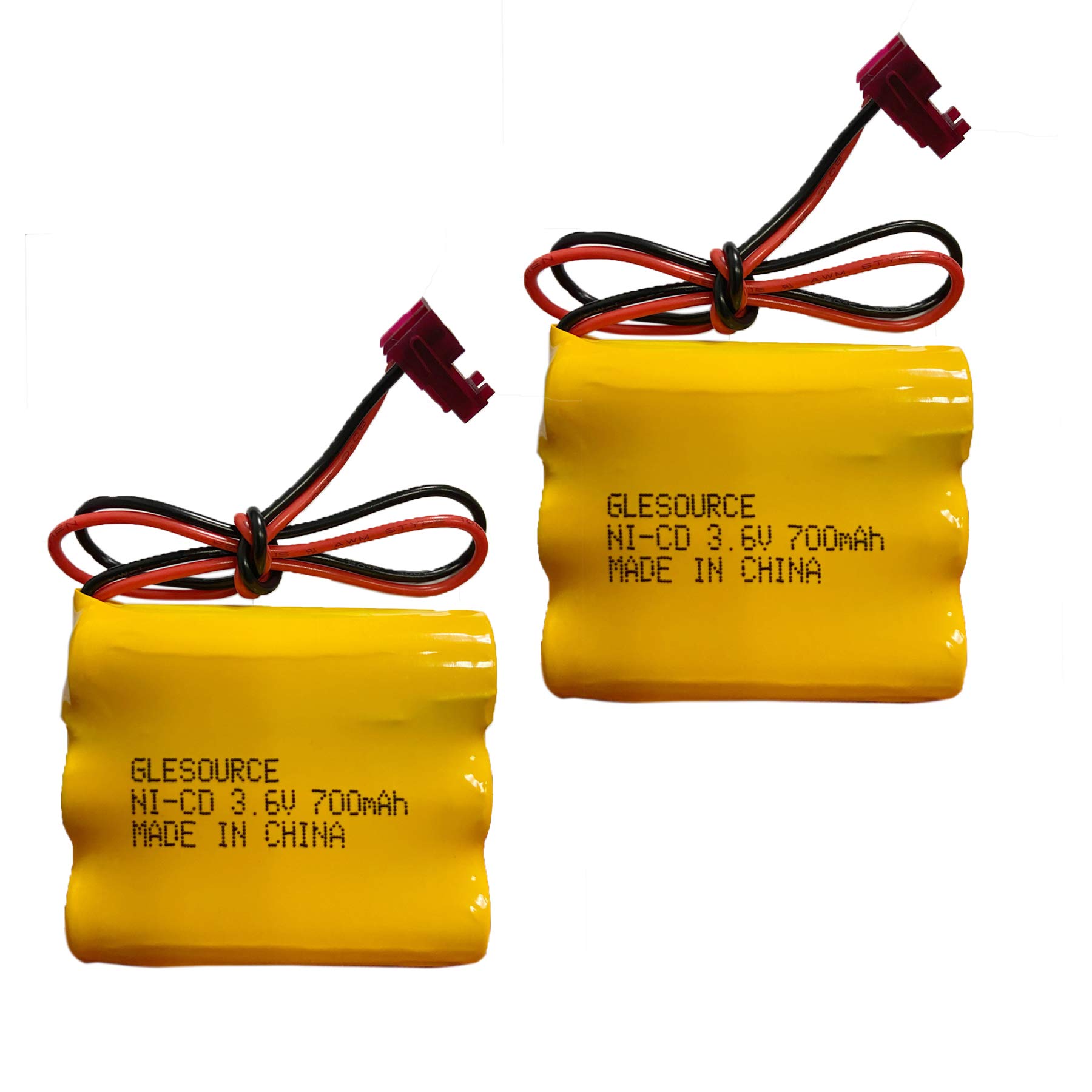 GLESOURCE 3.6V 700mAh Ni-CD Battery Pack Replacement for Sure-Lites 026-148 026148 Exit Sign Emergency Light SL-026148 SL-026-148 SL026148(2 Pack)