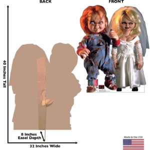 Cardboard People Advanced Graphics Chucky and His Bride Life Size Cardboard Cutout Standup - Bride of Chucky (1998 Film)