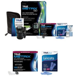 true metrix® go starter kit with true metrix® test strips and trueplus® lancet bundle