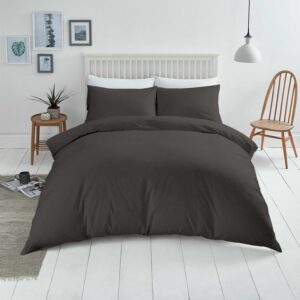 the bishop cotton duvet cover queen size, 100% egyptian cotton 1 piece duvet cover full, 800 thread count queen duvet cover set, soft bedding comforter cover with zipper closure - elephant grey