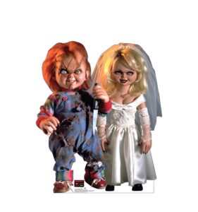 cardboard people advanced graphics chucky and his bride life size cardboard cutout standup - bride of chucky (1998 film)