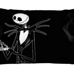 Jay Franco Disney Nightmare Before Christmas Gothic Romance Twin Sheet Set -3 Piece Set Super Soft and Cozy Kids Bedding Features Jack Skellington & Sally - Microfiber Sheets(Official Disney Product)