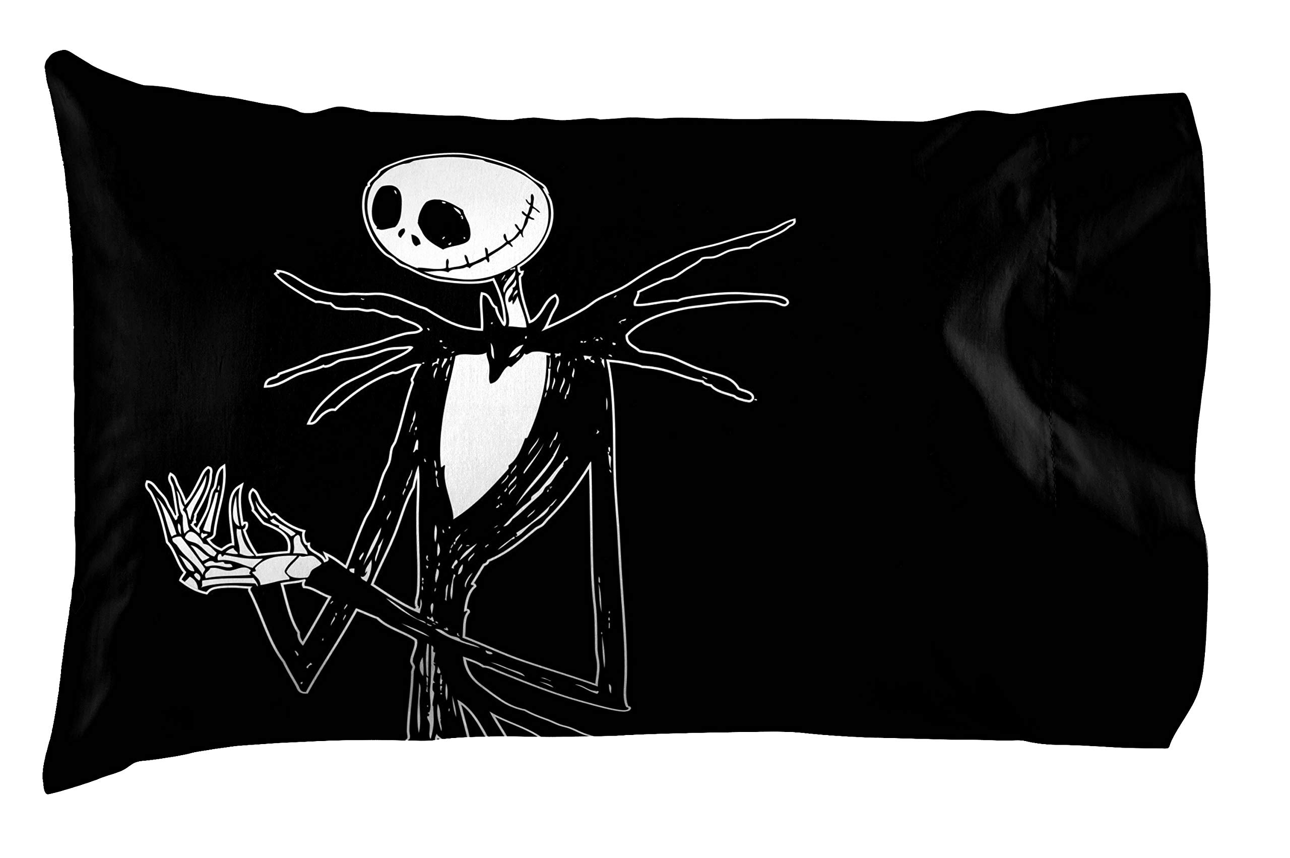 Jay Franco Disney Nightmare Before Christmas Gothic Romance Twin Sheet Set -3 Piece Set Super Soft and Cozy Kids Bedding Features Jack Skellington & Sally - Microfiber Sheets(Official Disney Product)