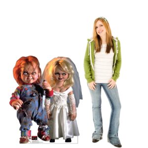 Cardboard People Advanced Graphics Chucky and His Bride Life Size Cardboard Cutout Standup - Bride of Chucky (1998 Film)