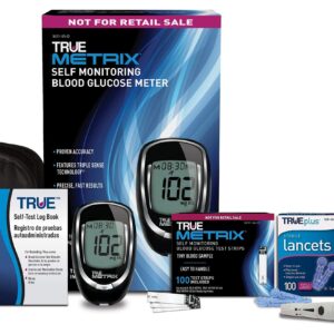 TRUE METRIX® Starter Kit Plus TRUE METRIX® Blood Glucose Test Strips NFRS 100ct - 2 Pack (200 Test Strips)