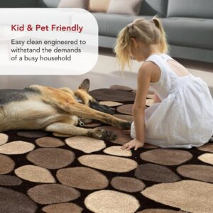 nuLOOM Hand Tufted Pebbles Runner Rug, 2' 6" x 6', Natural