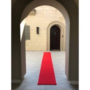 Red Carpet Runner for Party, 2x15ft, 70GSM, Hollywood Red Carpet Roll Out for Special Event, Graduation Party, Glamorous Movie Party Decorations, Red Runway Rug for Wedding, Red Aisle Runner for Prom