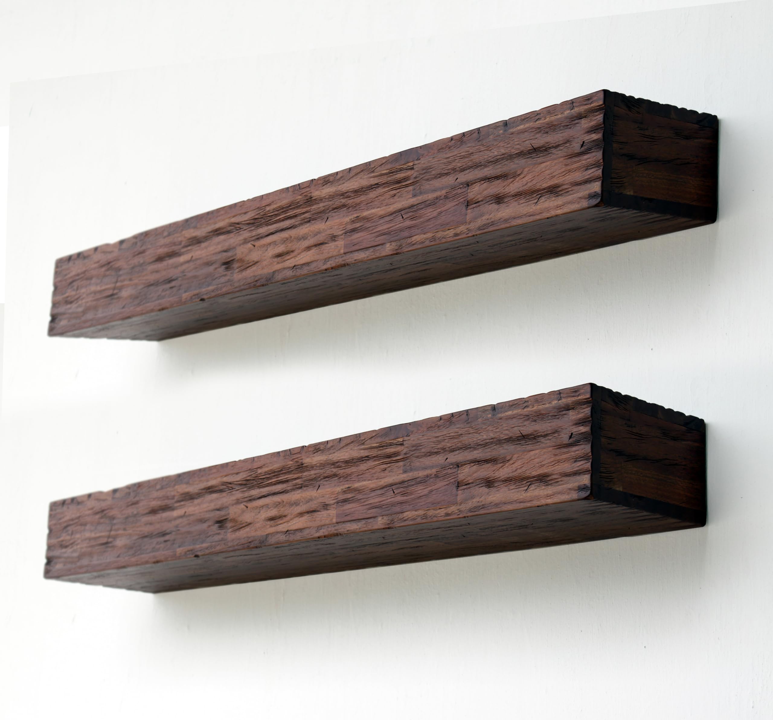 northbeam Distressed Floating Shelves, 24” 2PCS