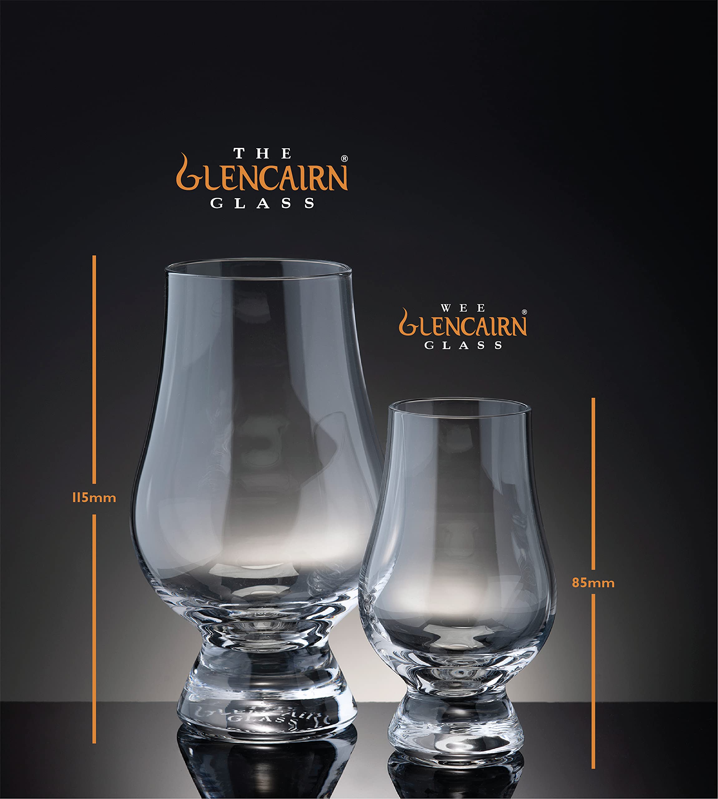 The WEE Glencairn Crystal Whiskey Glass, Miniature Whisky Tasting Glass, Set of 12