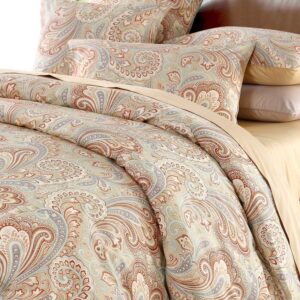 Brandream Duvet Cover King Size Hotel Collections Gold Classy Paisley Regal Themed 3PCS + 2 PCS Standard Pillowcase Set