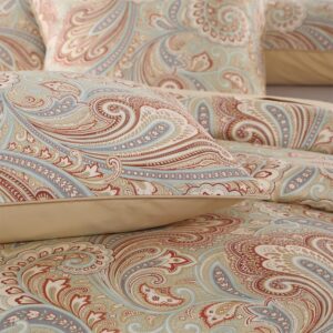 brandream duvet cover king size hotel collections gold classy paisley regal themed 3pcs + 2 pcs standard pillowcase set