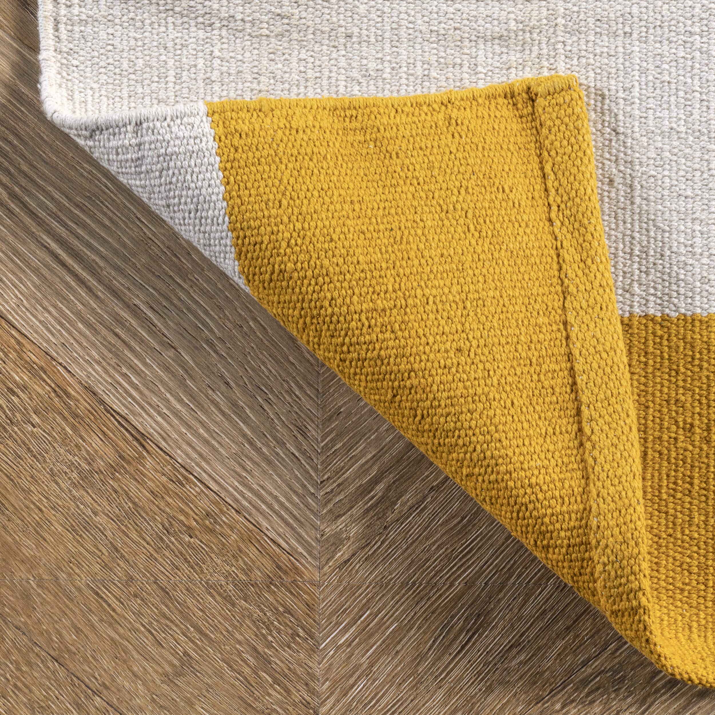 nuLOOM Gracen Cotton Stripe Runner Rug, 2' x 6', Yellow