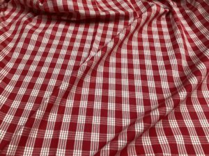 red palaka woven fabric hawaiian