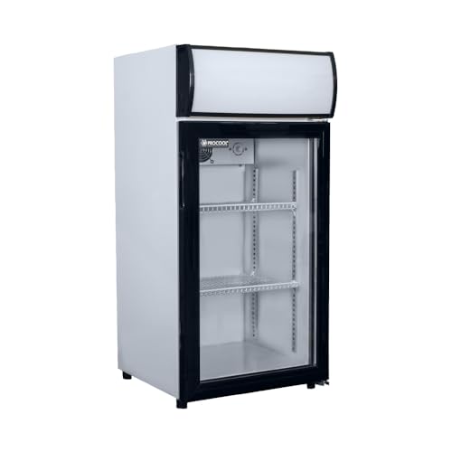 Glass Door Countertop Display Beverage Cooler, Merchandiser Refrigerator; 2.8 Cubic Ft.