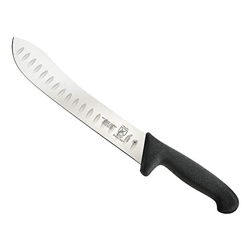 Mercer Culinary BPX M13718 Granton Edge American Butcher Knife, 10-Inch, Granton American Butcher Knife