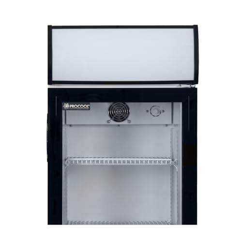 Glass Door Countertop Display Beverage Cooler, Merchandiser Refrigerator; 2.8 Cubic Ft.