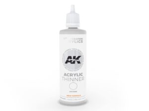 ak-interactive 3rd gen thinner 100ml - model building paints and tools # 11500