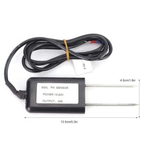 Taidda- Soil Ph Sensor, Soil Meters Rs485/0-5V / 0-10V / 4-20Ma Output Easy to Operate High Density Epoxy Resin Soil Ph Sensor, Soil Ph Meter, for Flowers and Vegetables Plant Culture