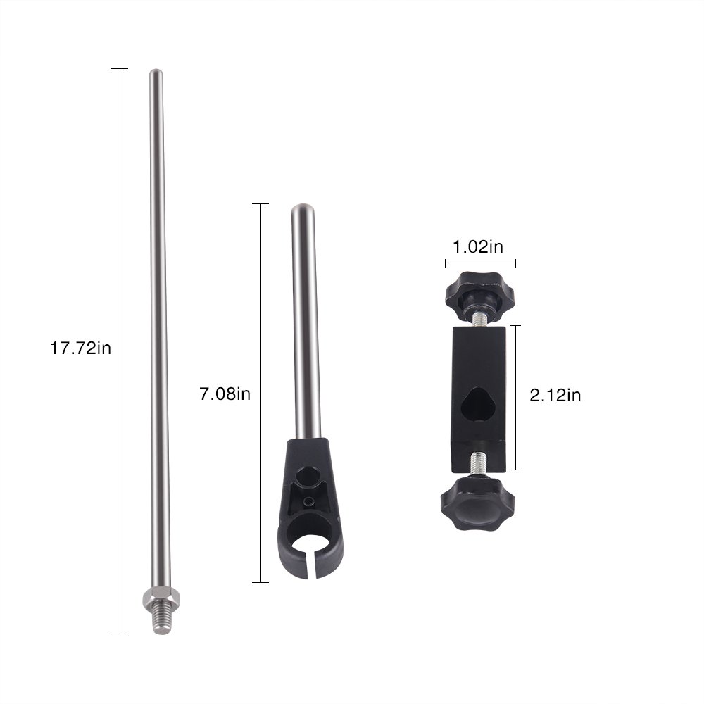 FOUR E'S SCIENTIFIC Magnetic Stirrer Stand, Metal Holder Height-Adjustable for Temperature Sensor (only Ideal for "FOUR E'S SCIENTIFIC" Lab Mechanical Mixer Stirrer)