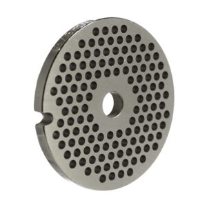 national band saw grinder plate for #8 grinders, fits most #8 size grinders, with 1/8" holes, reversible, stainless steel - gp8-18