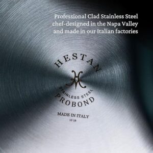 Hestan - ProBond Collection - Professional Clad Stainless Steel Sauté Pan, Induction Cooktop Compatible, 3.5 Quart