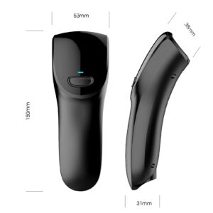 THARO 2.4G Wireless Barcode Scanner 361 Feet Transmission Distance USB Cordless 1D 2D Handheld Barcode Reader with Receiver for Store, Supermarket, Warehouse