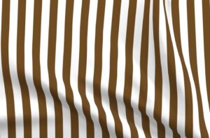 spoonflower fabric - stripes vertical dark brown white browns printed on petal signature cotton fabric fat quarter - sewing quilting apparel crafts decor