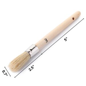 Mr. Pen- Chalk Paint Brush, 0.7 Inch, Wax Brush, Round Paint Brush, Wax Brush, Chalk Paint Brushes for Furniture, Chalk Paint Brushes, Wax Brush Chalk Paint, Furniture Paint Brush, Chalk Brush